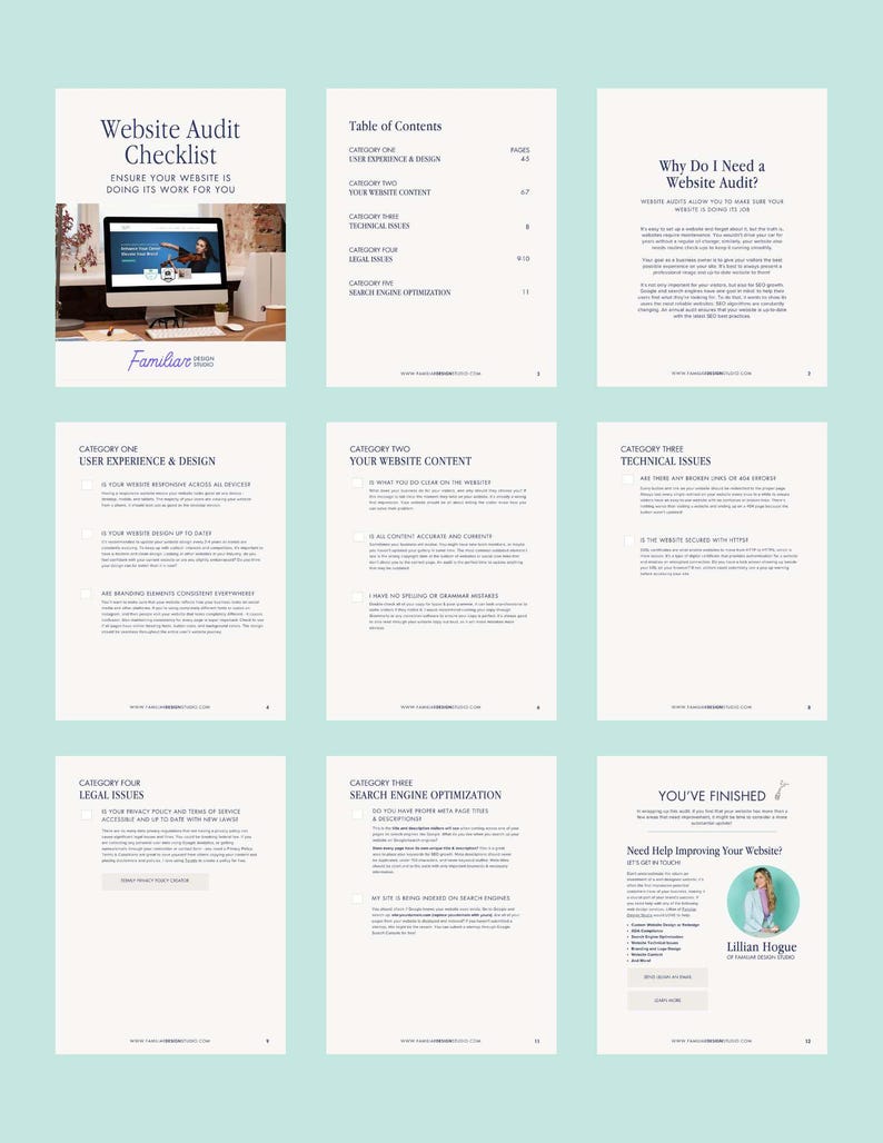 DIY Website Audit Checklist - is My Website Working? - Etsy