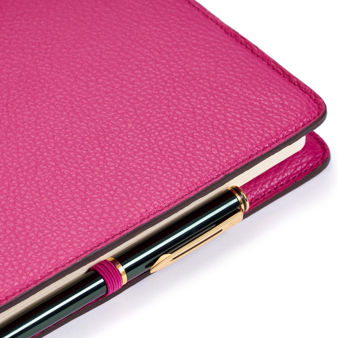 Personalised Refillable Luxury Leather A5 Notepad | Journal in Textured ...