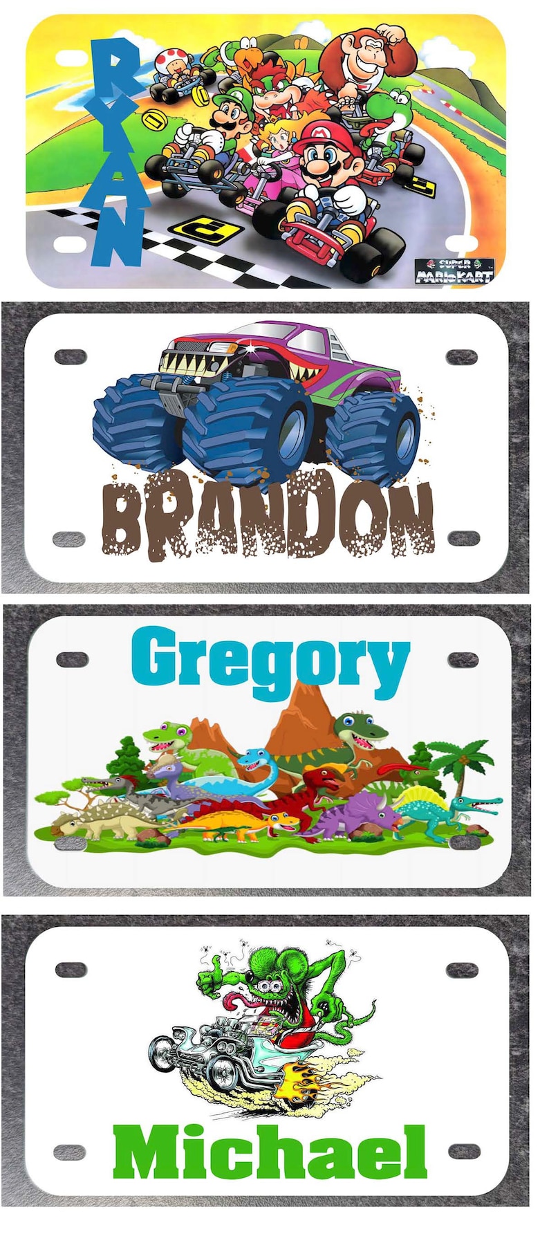 Mini License Plate Personalized Design, Custom Accessory Tag for Bikes ...