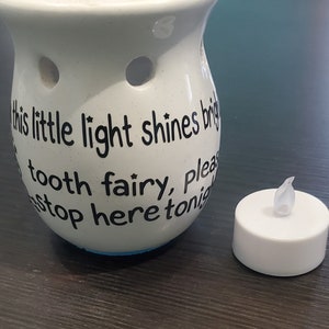 Personalized Tooth Fairy Light, Luminary, Night Light - Etsy