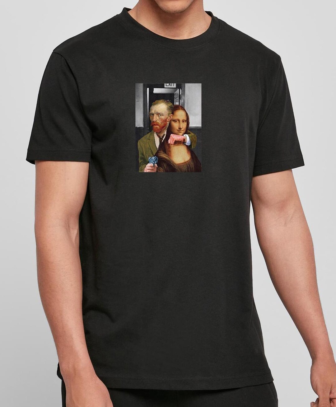 Organic Cotton Vincent Van Gogh and Mona Lisa T-shirt, Size XS - 5XL - Etsy