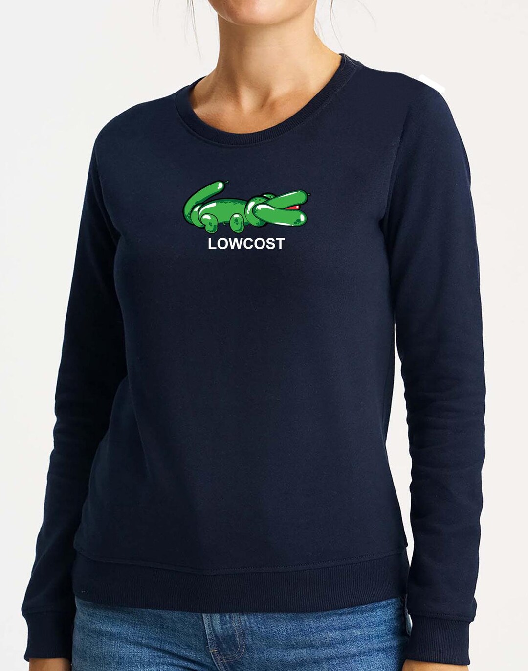 Lowcost Parody Sweatshirt, Crocodile Sweater, Birthday Gift, Size XS ...