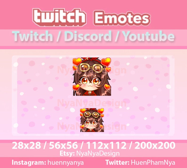 Amber Genshin Impact Emotes / Amber Emotes / Twitch Emotes / - Etsy New ...