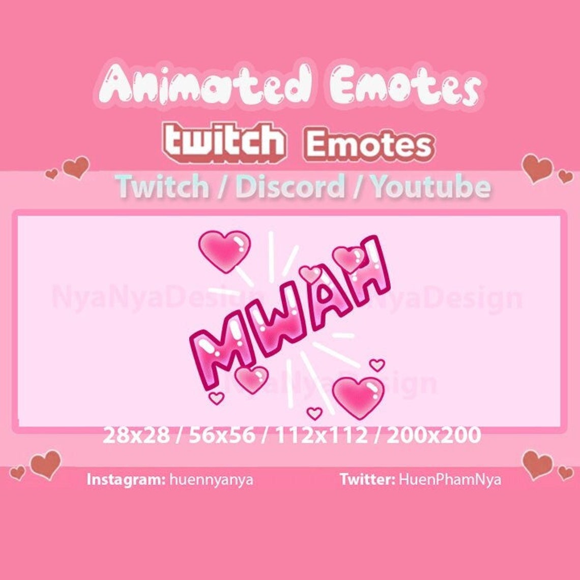 MWAH Emote Animated Emote Static Emote Emote for - Etsy