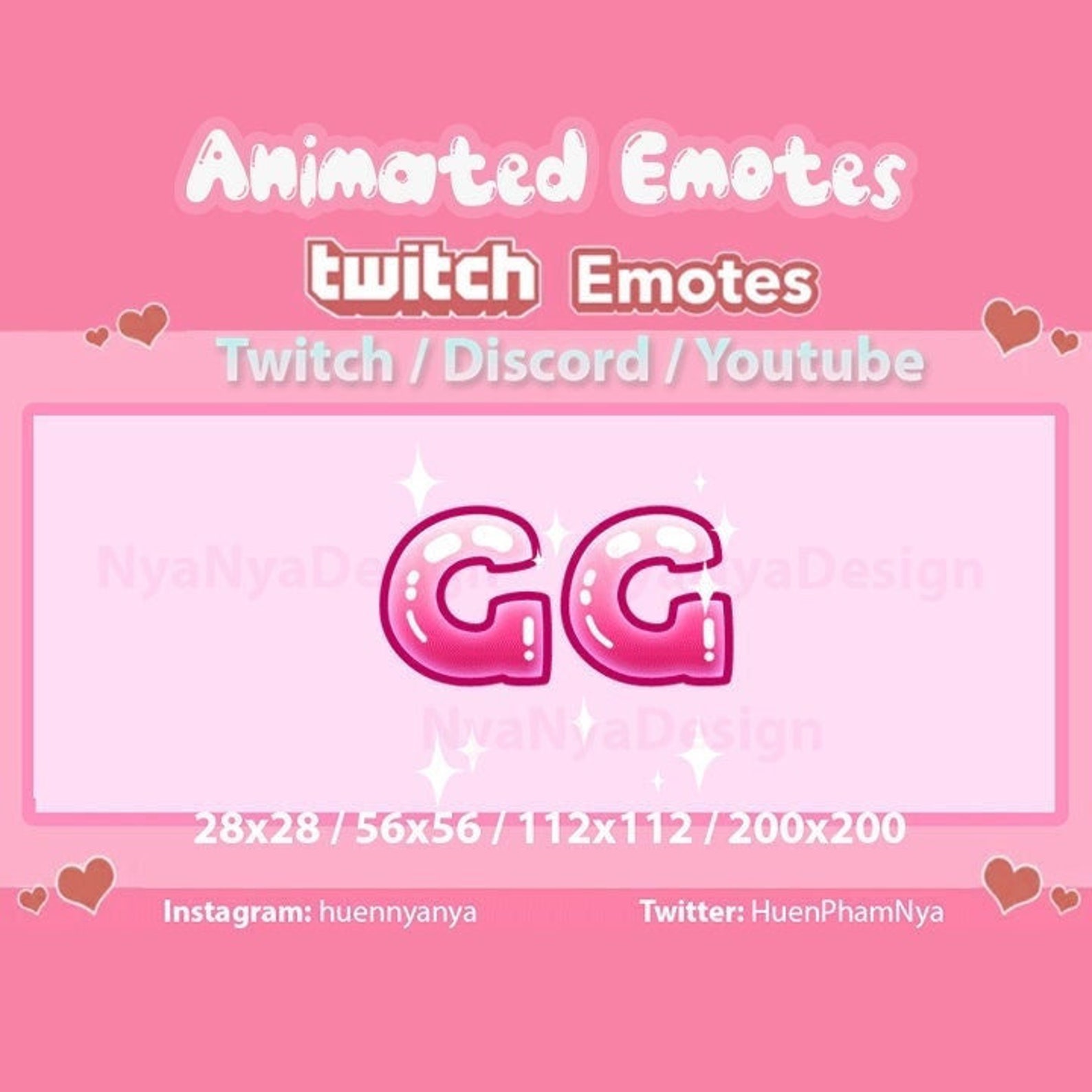 GG Emote Animated Emote Static Emote Emote for Streamer Discord Emote ...