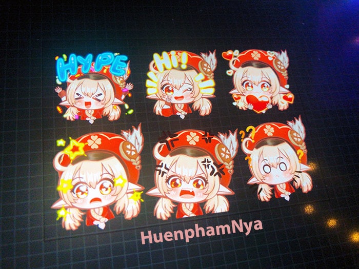 Klee Genshin Impact Emotes Klee Emote Klee Chibi Genshin - Etsy Hong Kong