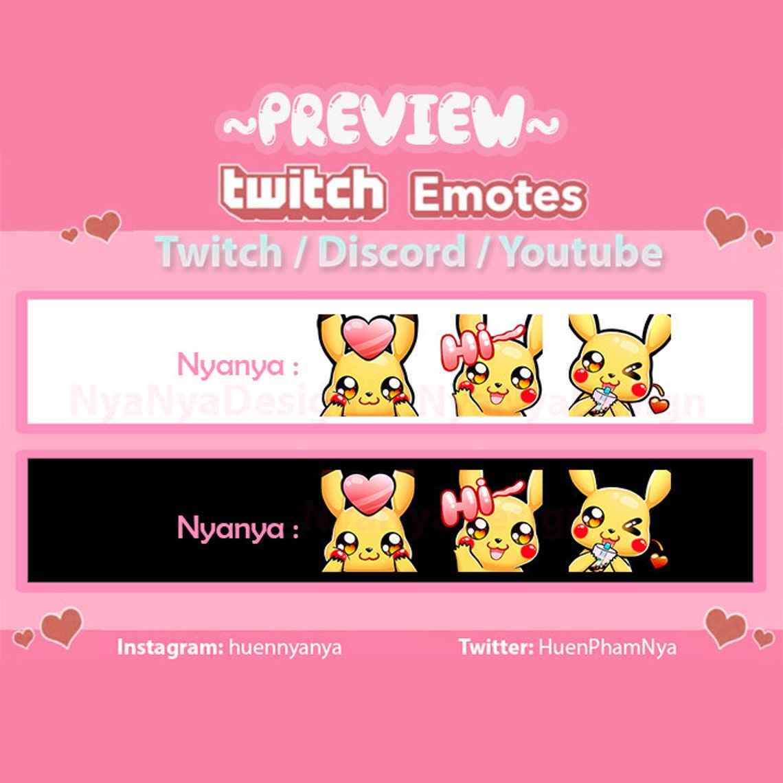 Twitch Static Emote Pokemo Emote Pikachu Emote Twitch Emote Discord ...