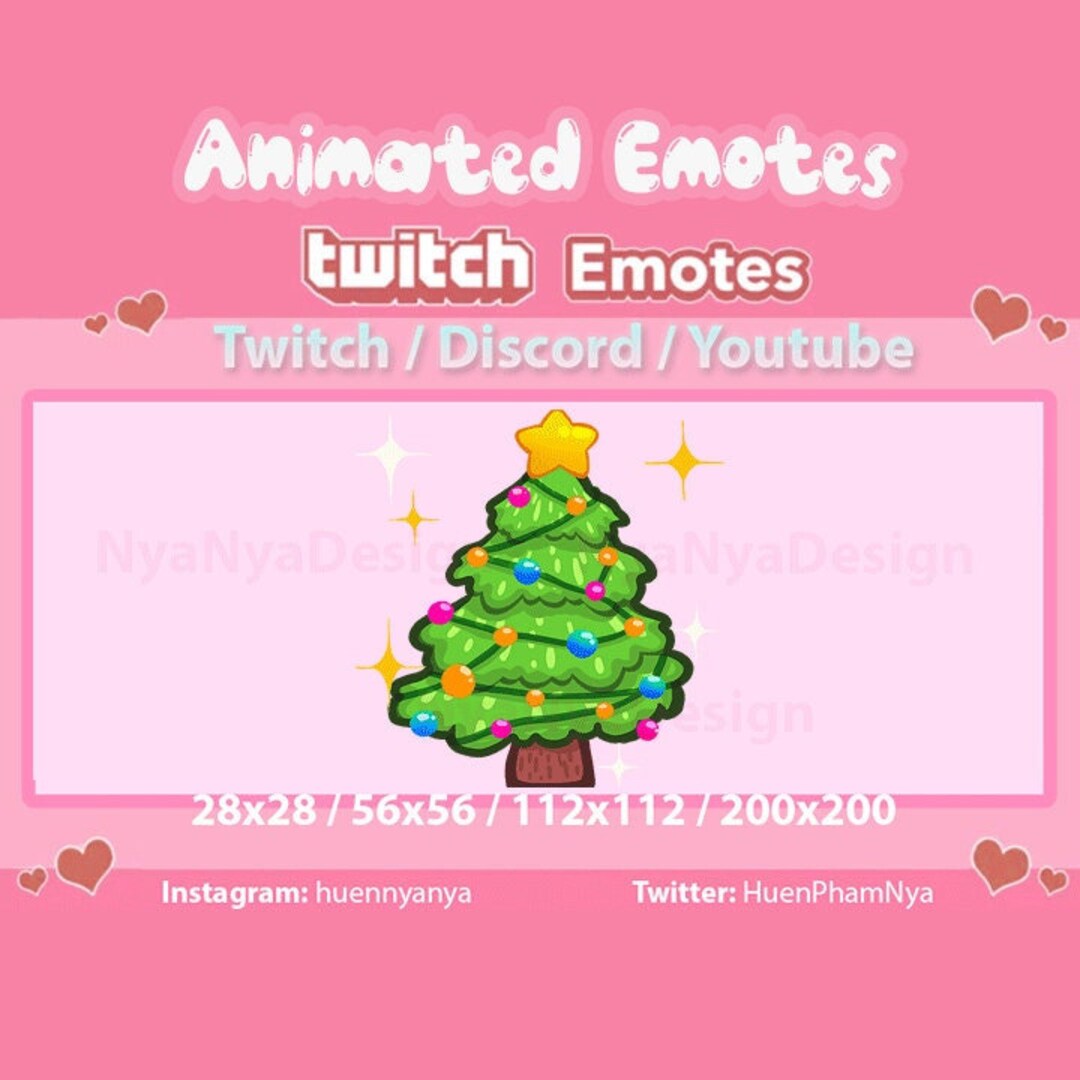 Twitch Animated Emote Christmas Tree Emote Kawaii Emote Twitch Emote ...