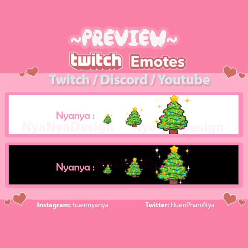 Twitch Animated Emote Christmas Tree Emote Kawaii Emote Twitch Emote ...