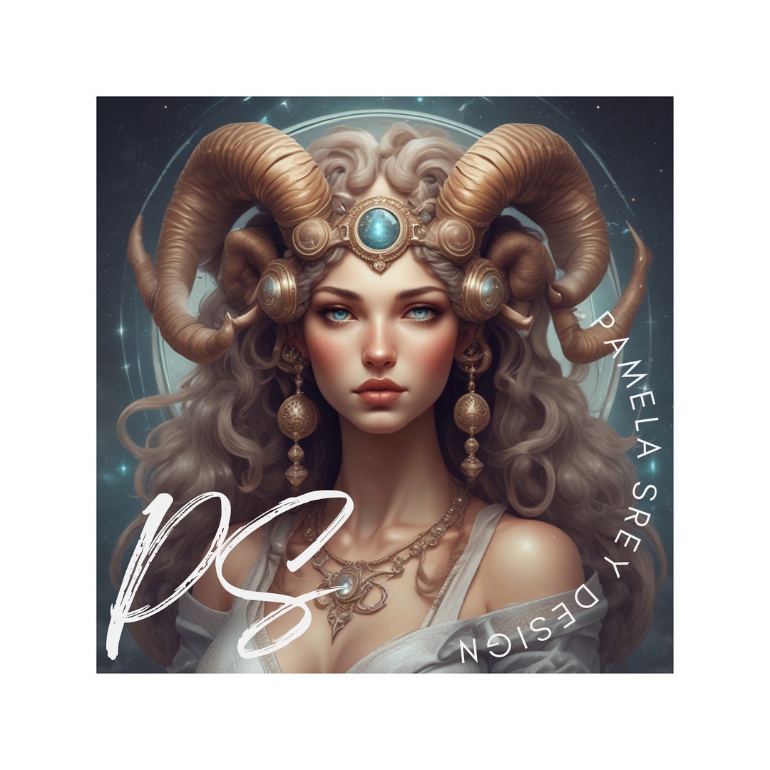 Beautiful Aries Zodiac Fantasy Art PNG Digital Design - Etsy