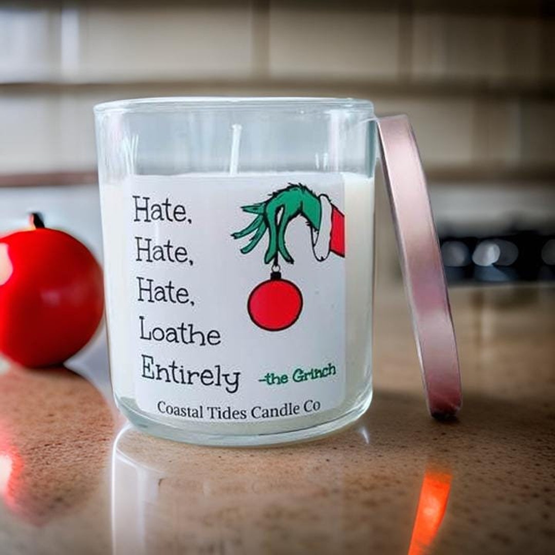 The Grinch Christmas Candle ~ the Grinch Quote Gifts ~ the Grinch ...