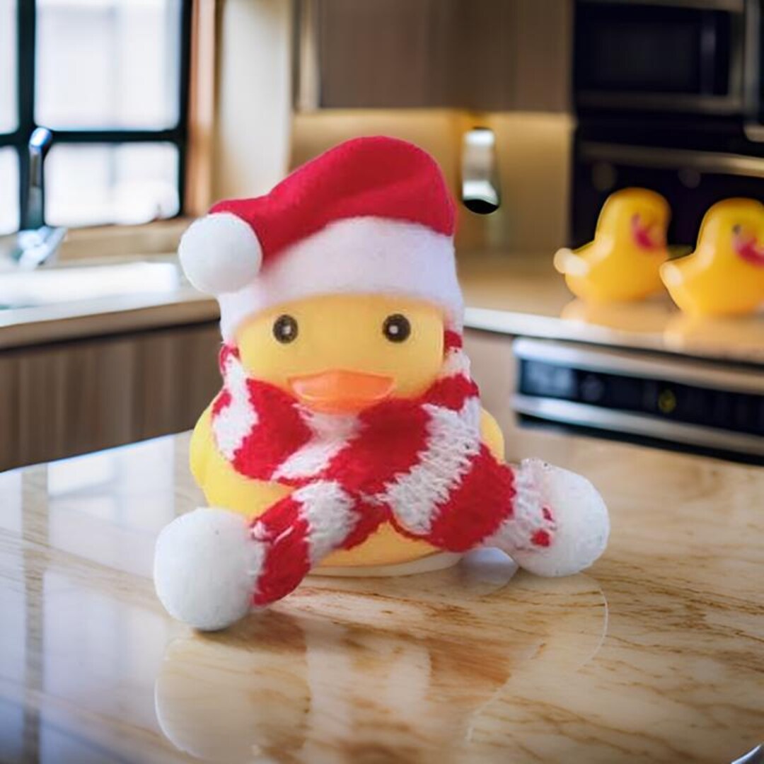 NEW Holiday Santa Ducks With Scarf | Jeeping Ducks | Rubber Ducks With ...