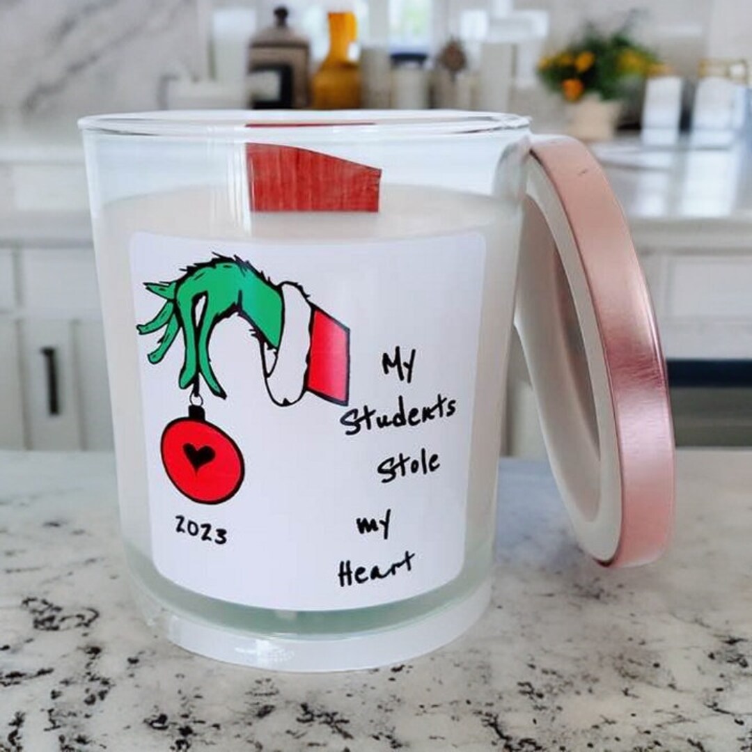 The Grinch Quote Candle | Teachers Holiday Gifts | Grinch Gifts ...