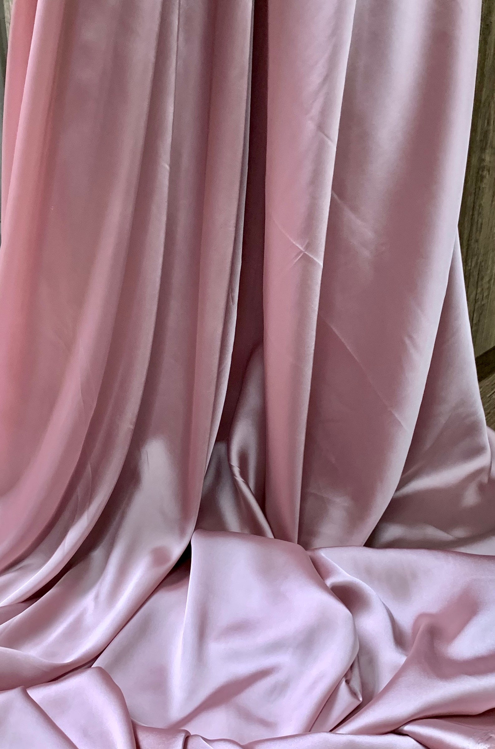 Dusty pink silky smooth charmeuse satin fabric 58wide price 1 | Etsy