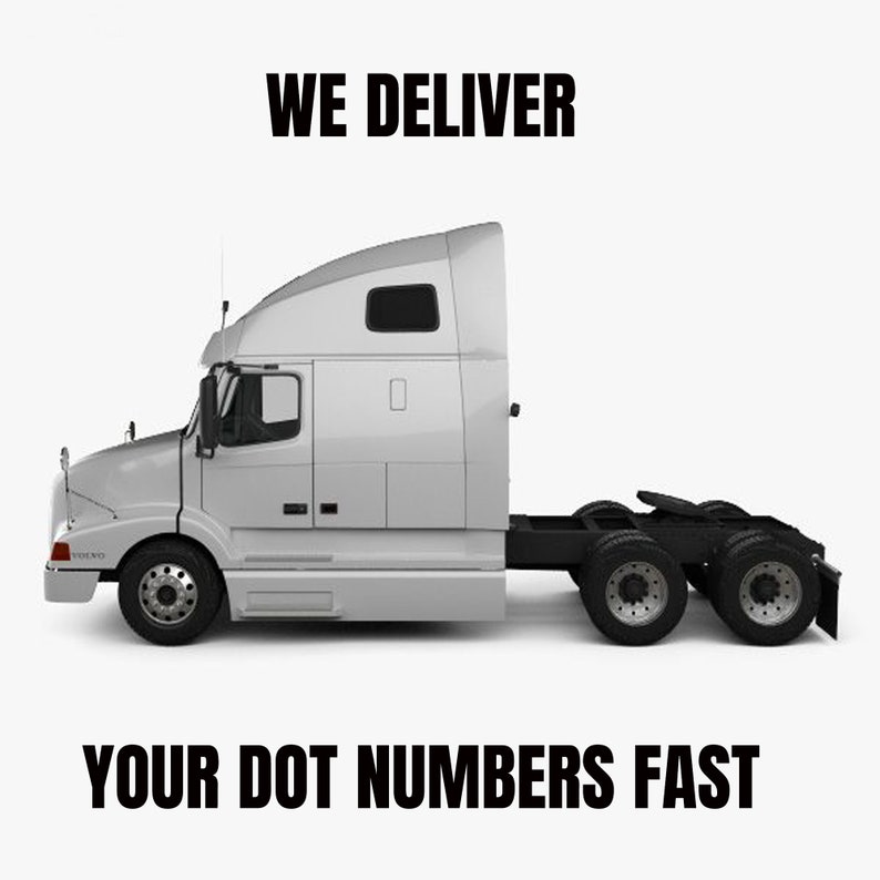 Set of DOT Numbers VIN Number MC Numbers Vinyl Decal - Etsy