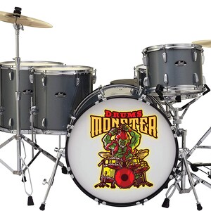 Custom Bass Drum Sticker, Bass Drum Decal, Custom Band Name, Custom ...