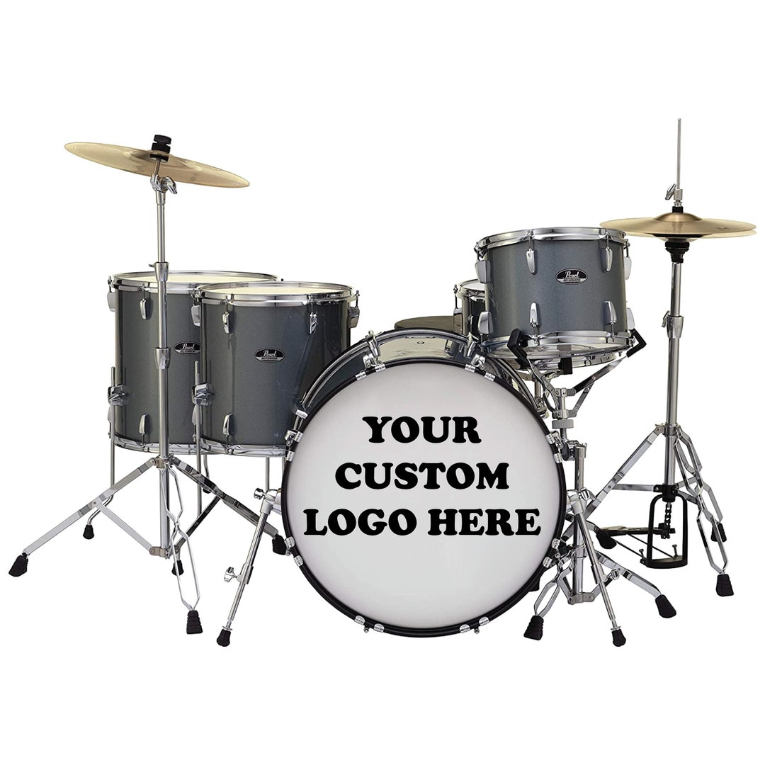 Custom Bass Drum Sticker, Bass Drum Decal, Custom Band Name, Custom ...