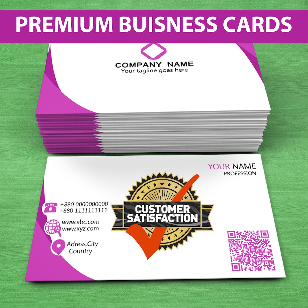 Custom Business Cards Printed on Premium Cardstock |24-48 Hour ...