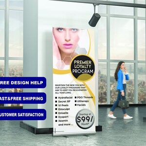Custom Printed Pull-up Banner Retractable Banner Event - Etsy