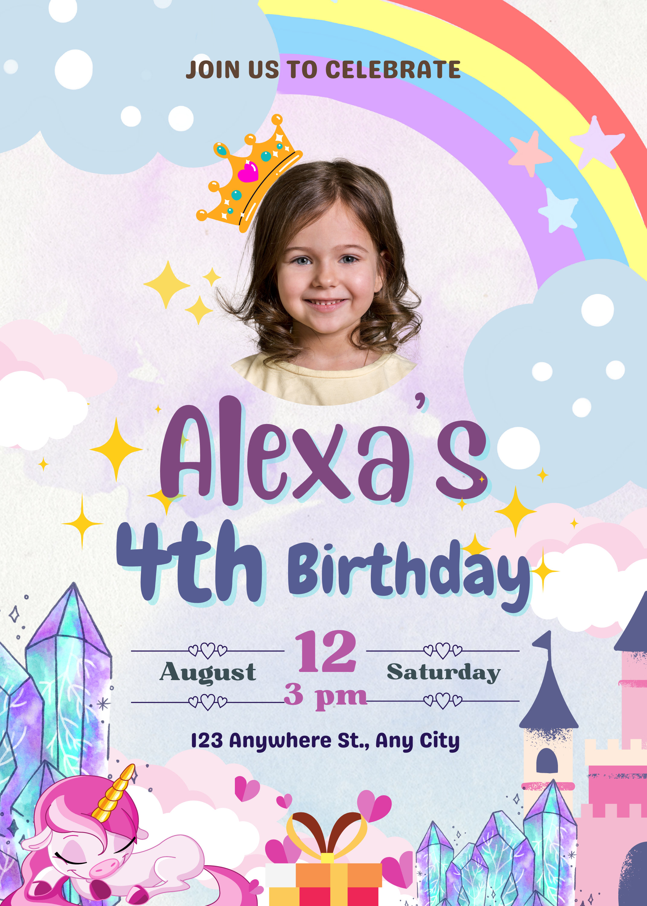 Birthday Invitations Kids Birthday Invitations Printed - Etsy
