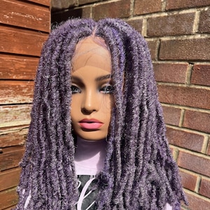 Purple Mix Faux Locs Natural Locs Dread Locs - Etsy