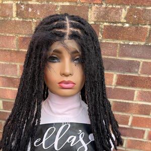 READY TO SHIP Black Reggae Locs Dreads Wig on a Full Lace - Etsy