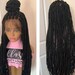 Long Dreads Locs Wig on a Full Lace Wig - Etsy