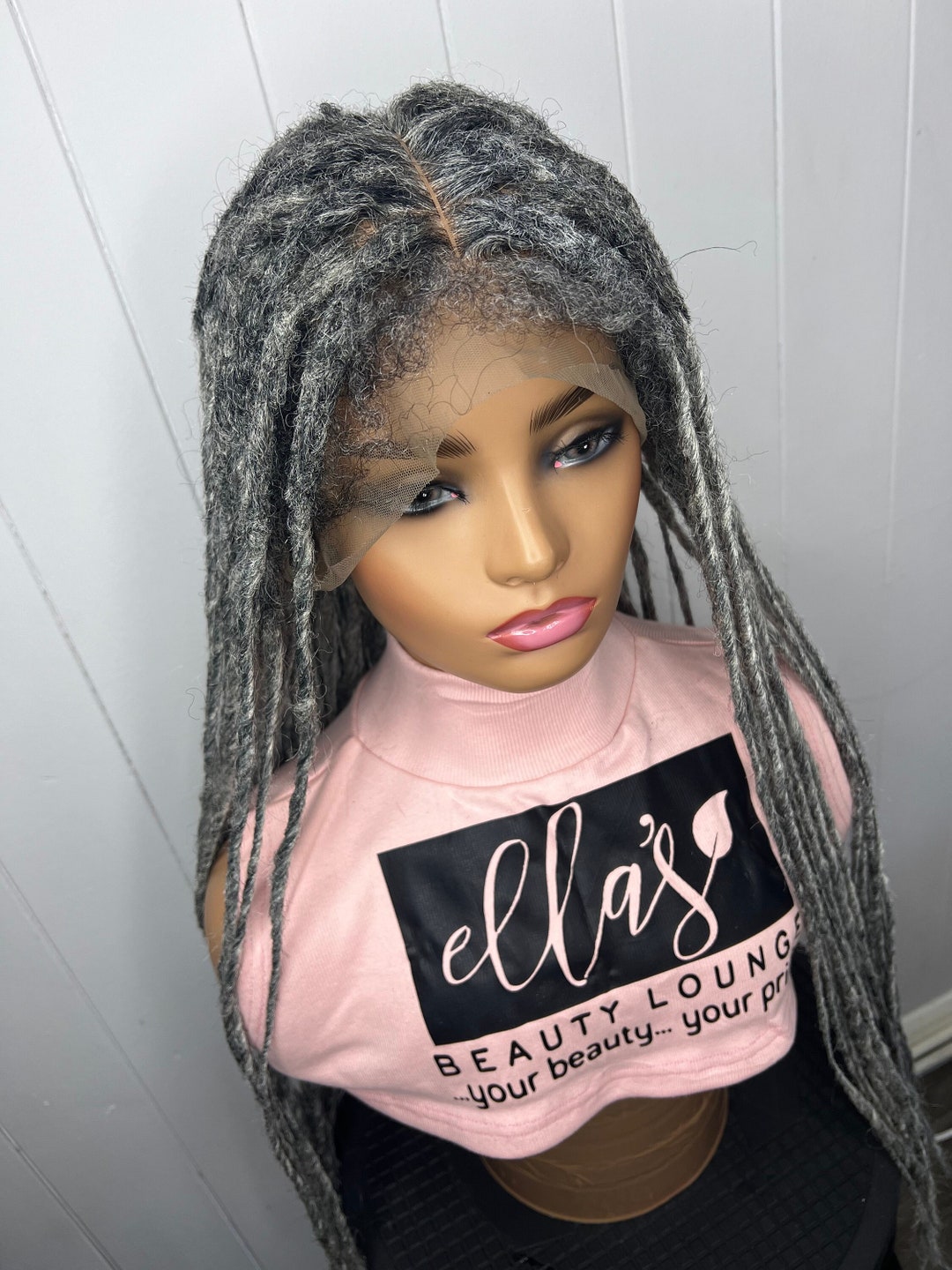 Gray Full Lisa Bonet Locs Dreads Wig - Etsy New Zealand