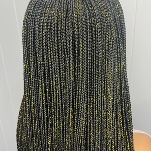READY TO SHIP Shinny Gold Tinsel Box Braids Wig - Etsy