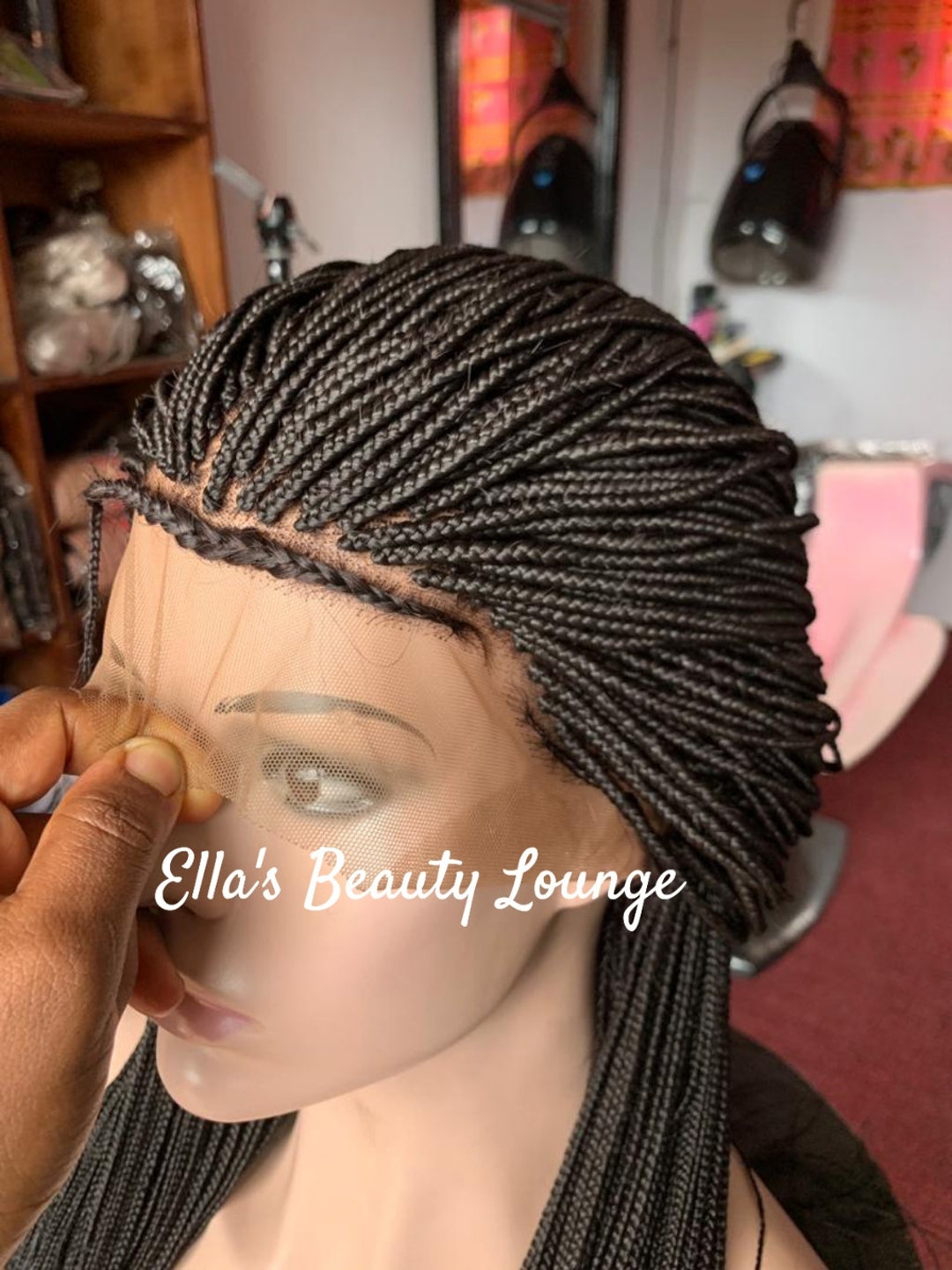 Small Box Braids on a Frontal - Etsy