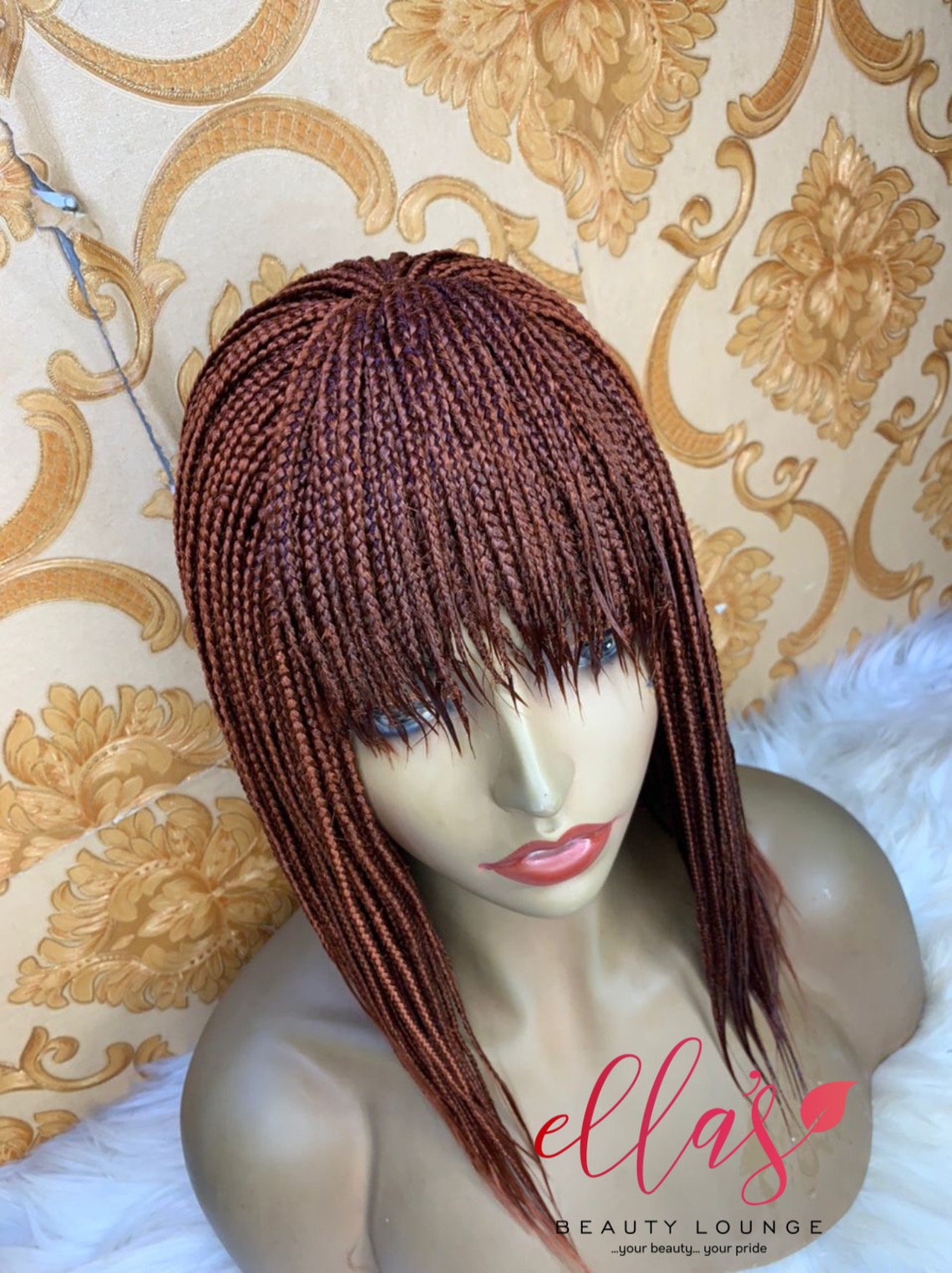 READY TO SHIP Short Braided Bangs Wig Fringe Braids Everyday - Etsy