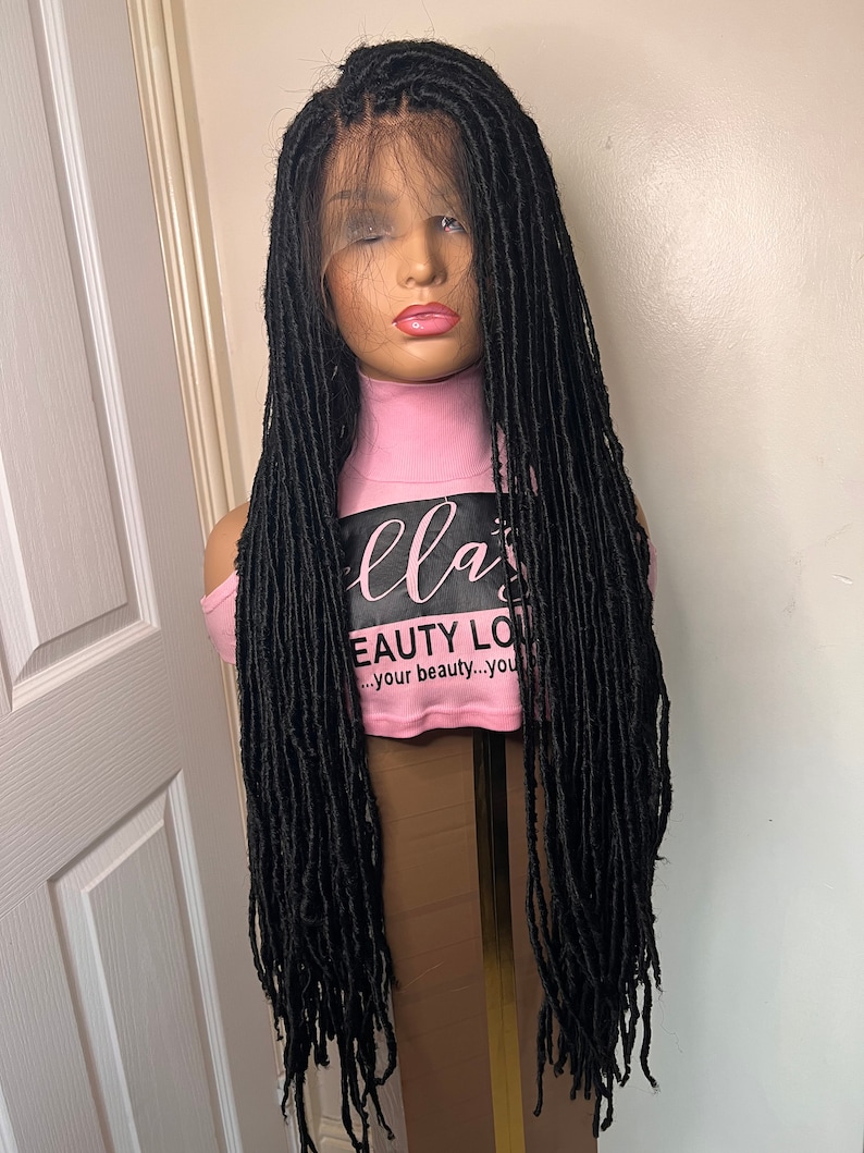 Long Dreads Locs Wig on a Full Lace Wig - Etsy