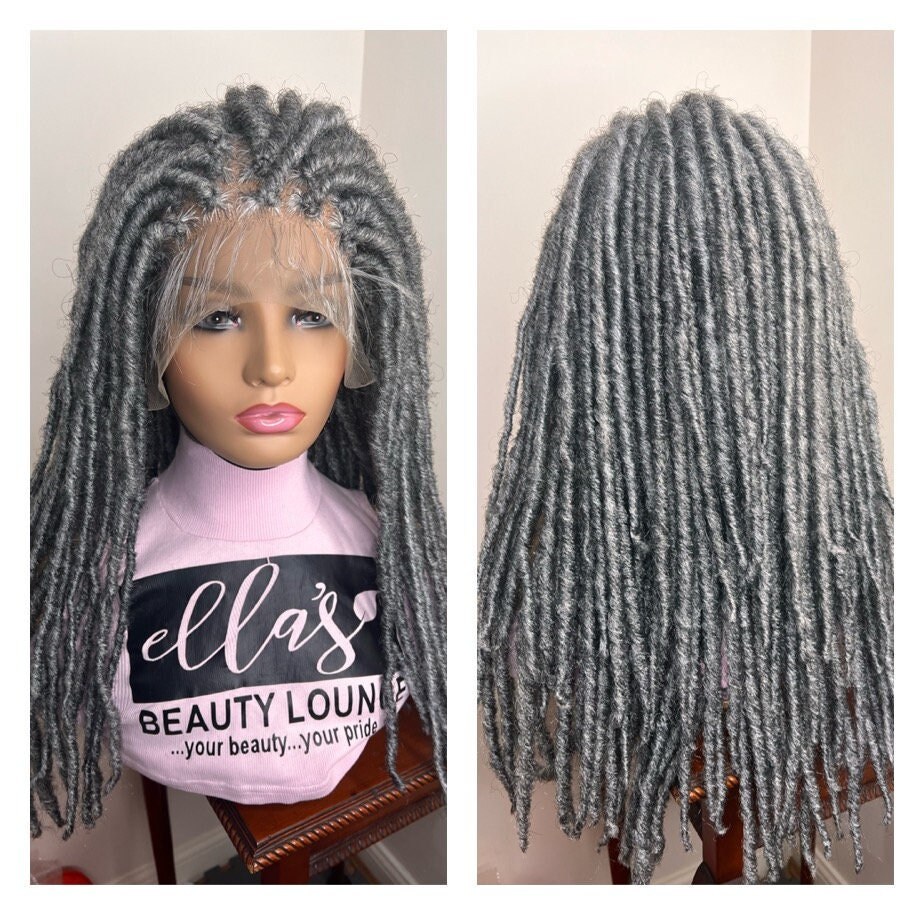 Gray Faux Locs Natural Locs Dread Locs - Etsy