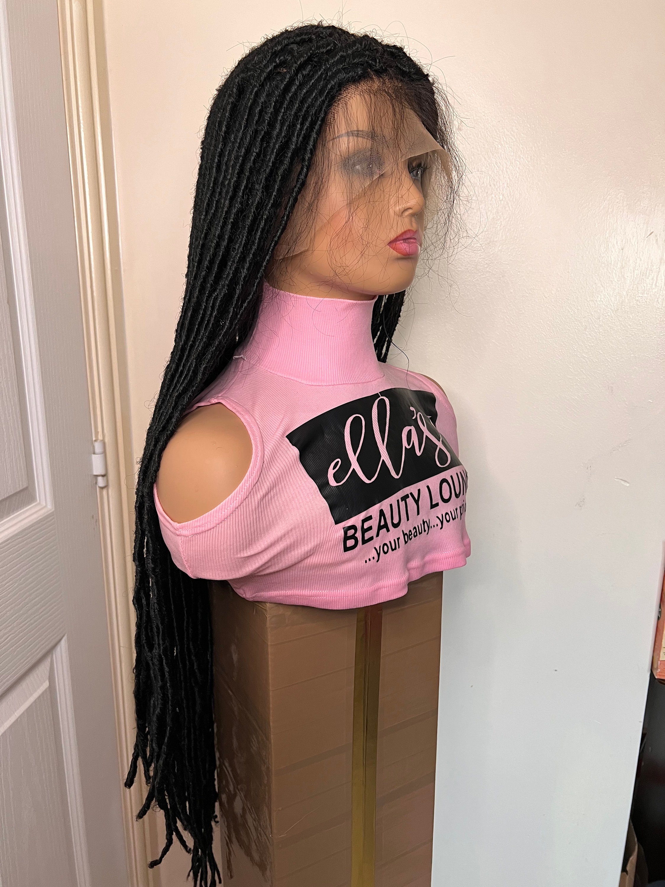 Long Dreads Locs Wig on a Full Lace Wig - Etsy UK