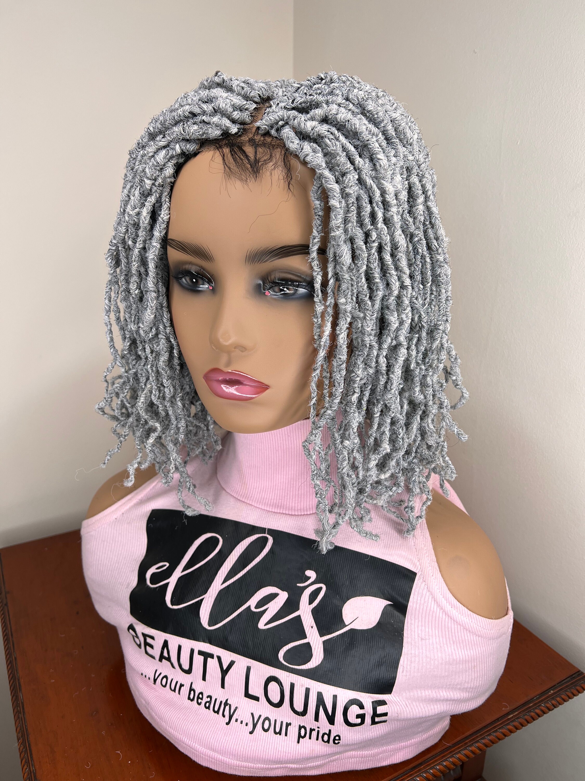 READY TO SHIP Small Grey Hand Made Locs - Etsy