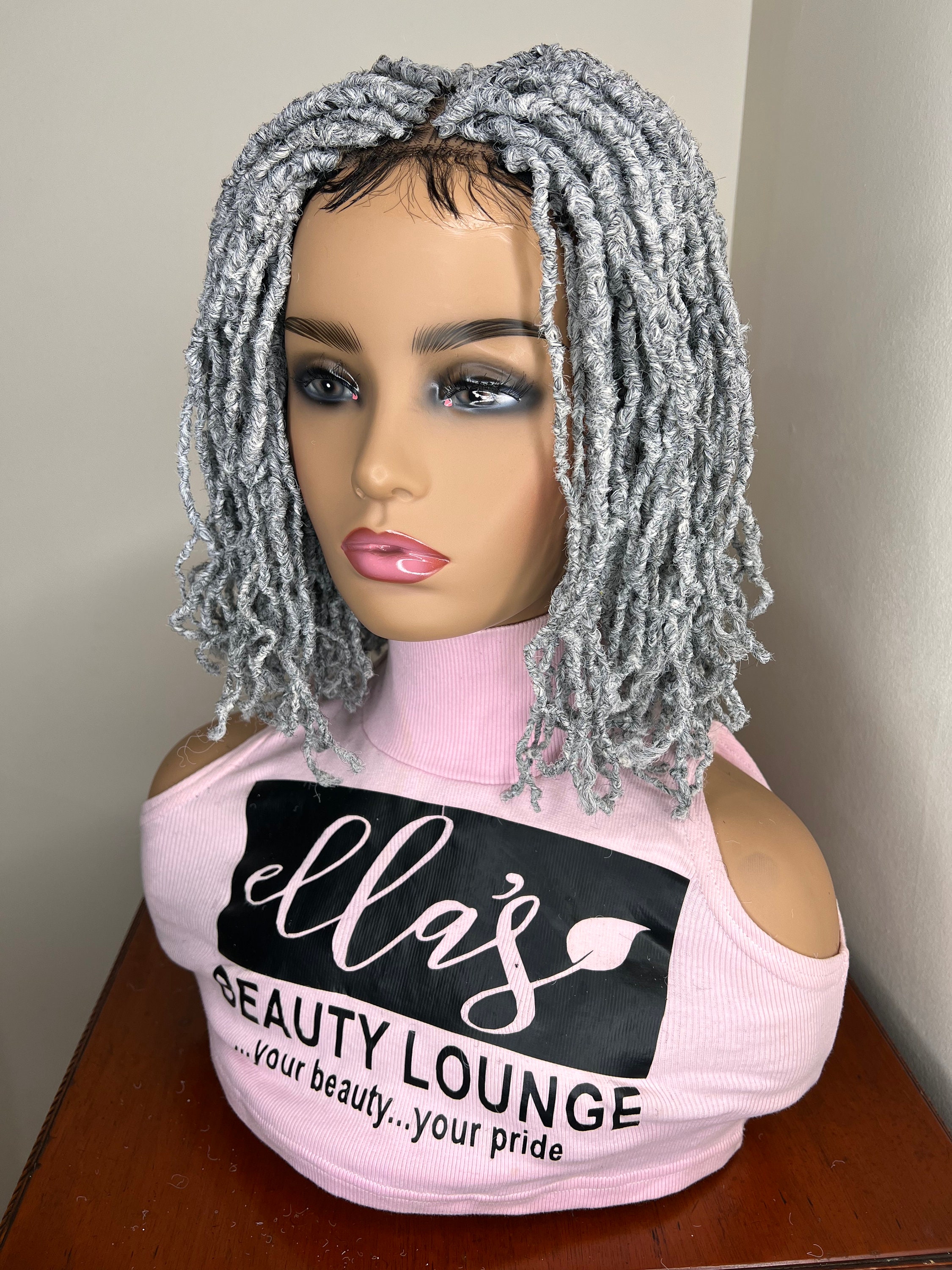 READY TO SHIP Small Grey Hand Made Locs - Etsy