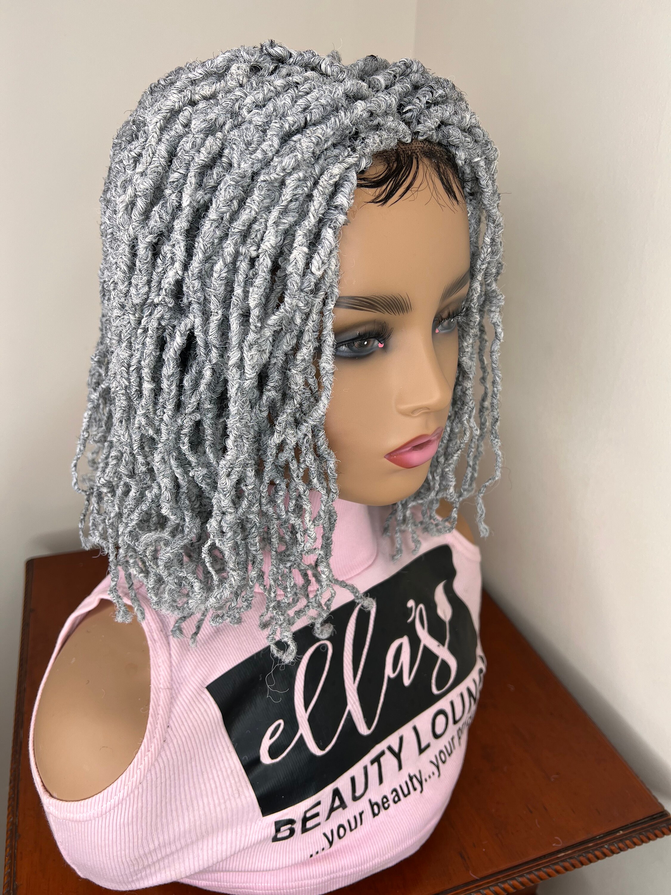 READY TO SHIP Small Grey Hand Made Locs - Etsy