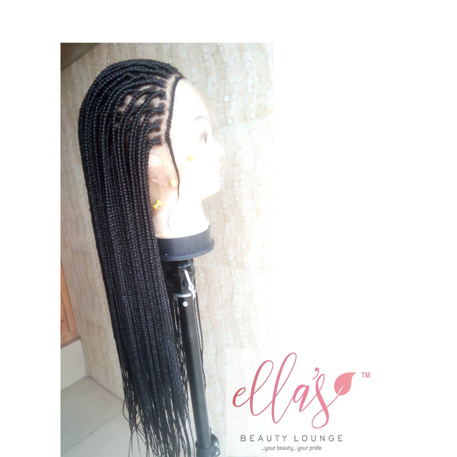 360 Degree Box Braided Wig senegalese twist faux locs braid | Etsy