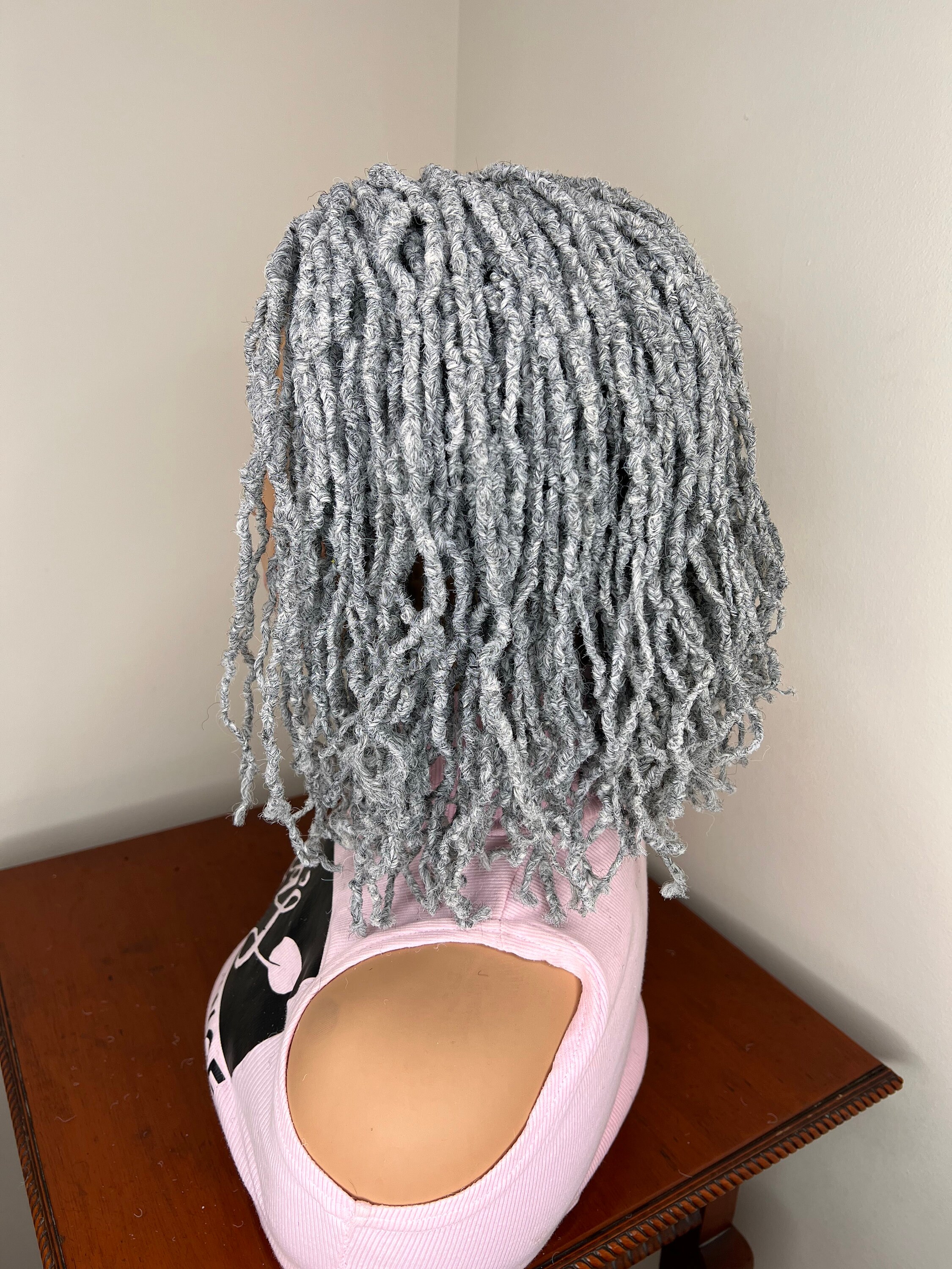 READY TO SHIP Small Grey Hand Made Locs - Etsy