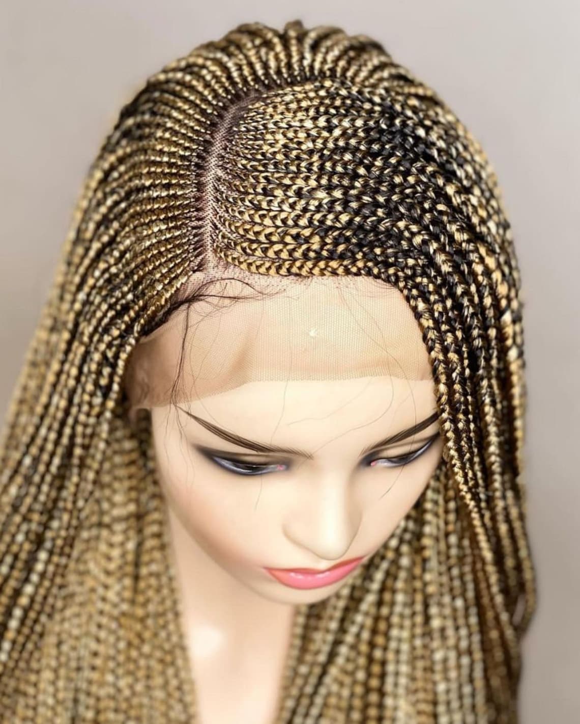 Lace Frontal Box Braided Wig | Etsy
