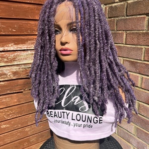 Purple Mix Faux Locs Natural Locs Dread Locs - Etsy