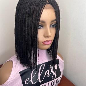 READY TO SHIP Blunt Cut Twisted Braided Wig - Etsy