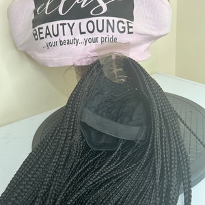 READY TO SHIP Black Box Braids Wig on 2x4 Closure - Etsy