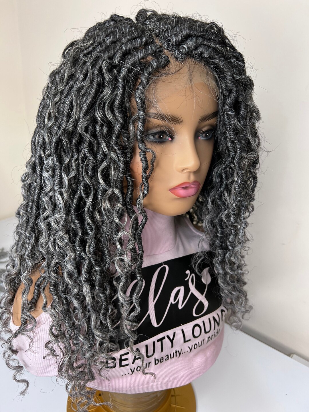 Messy Boho Goddess Dreads Loc Wig on Frontal - Etsy