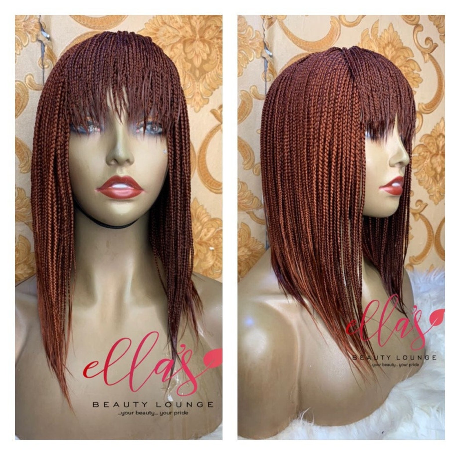 READY TO SHIP Short Braided Bangs Wig Fringe Braids Everyday - Etsy