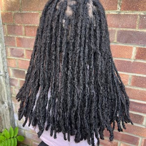 READY TO SHIP Black Reggae Locs Dreads Wig on a Full Lace - Etsy