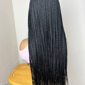 READY TO SHIP Black Box Braids Wig on 2x4 Closure - Etsy