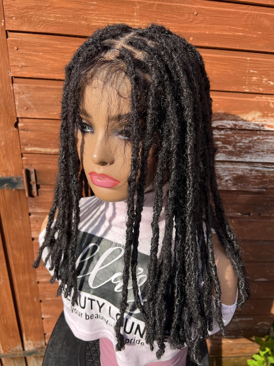 READY TO SHIP Black Reggae Locs Dreads Wig on a Full Lace - Etsy