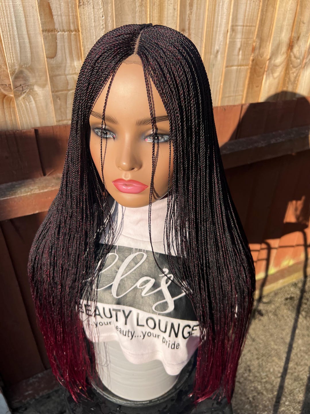 T/bug Twisted Braids Wig: 24" Lace Closure - Etsy UK