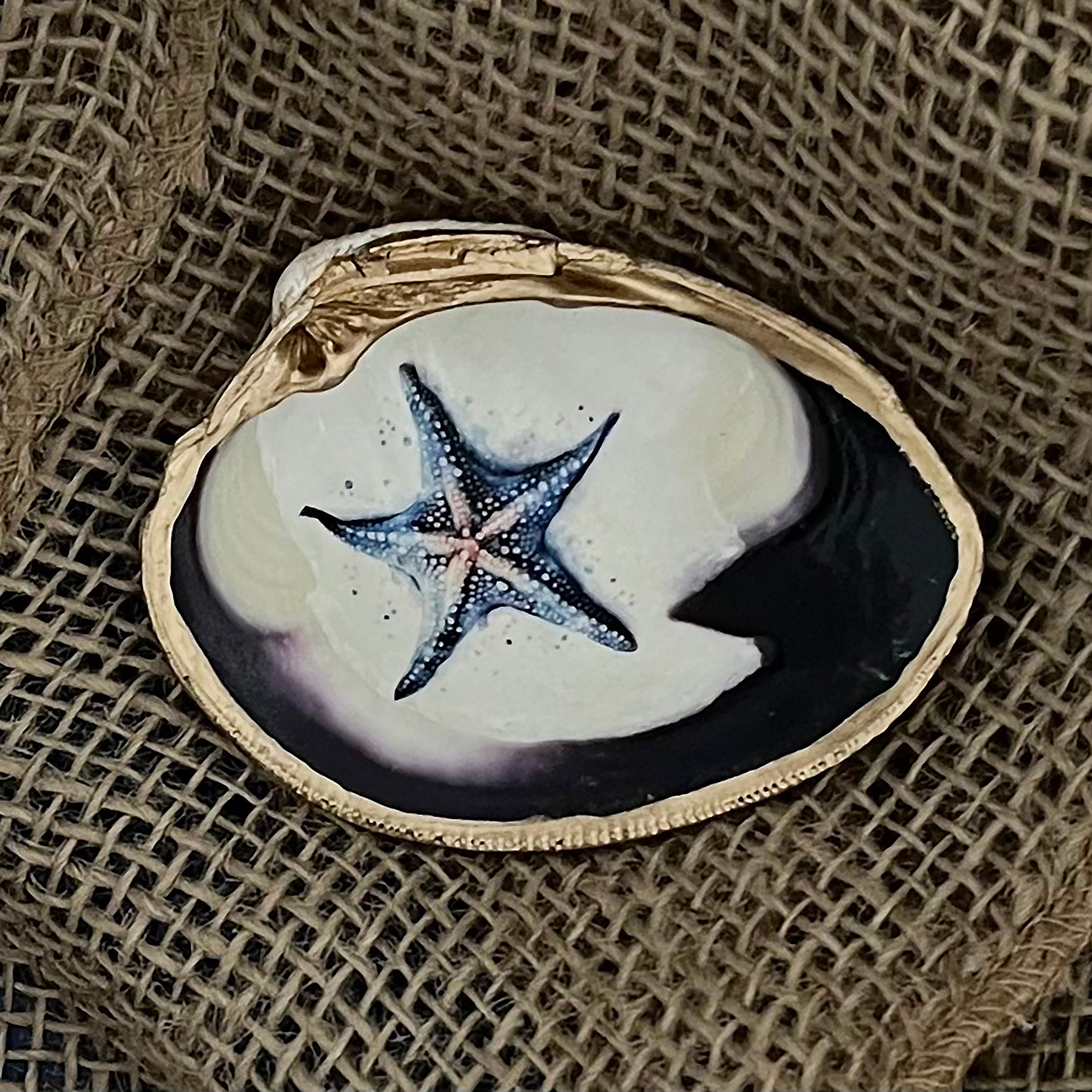 Starfish Trinket Dish. Quahog Shell. Wampum Clam Shells. Purple Shells ...